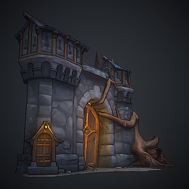 ArtStation - Stylized Ruins - Handpainted