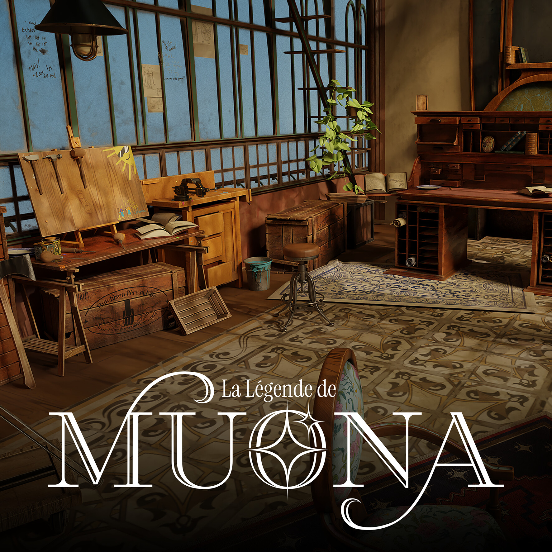 ArtStation - Atelier's interior - La Légende de Muona