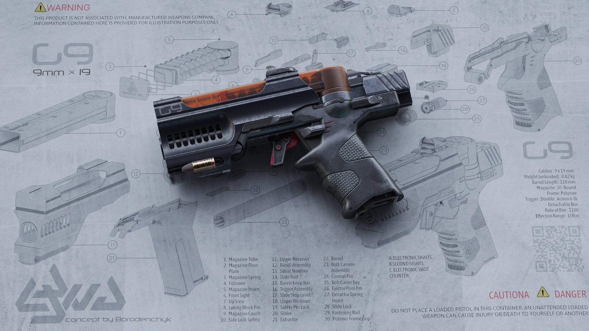 ArtStation - G9 Pistol