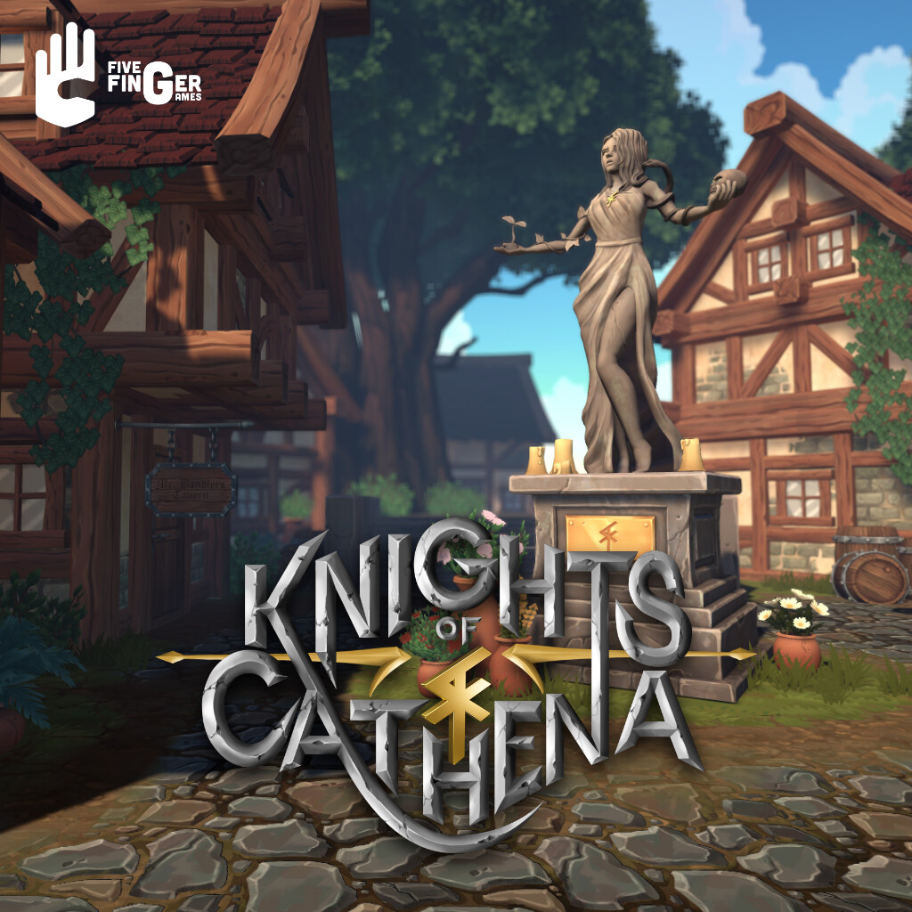 ArtStation - Knights of Cathena - Village (handpainted)