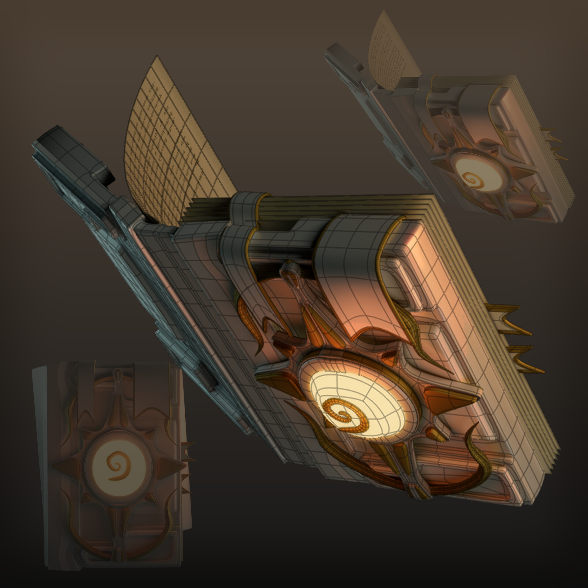 ArtStation - 【 SPELLBOOK / rigged game ready