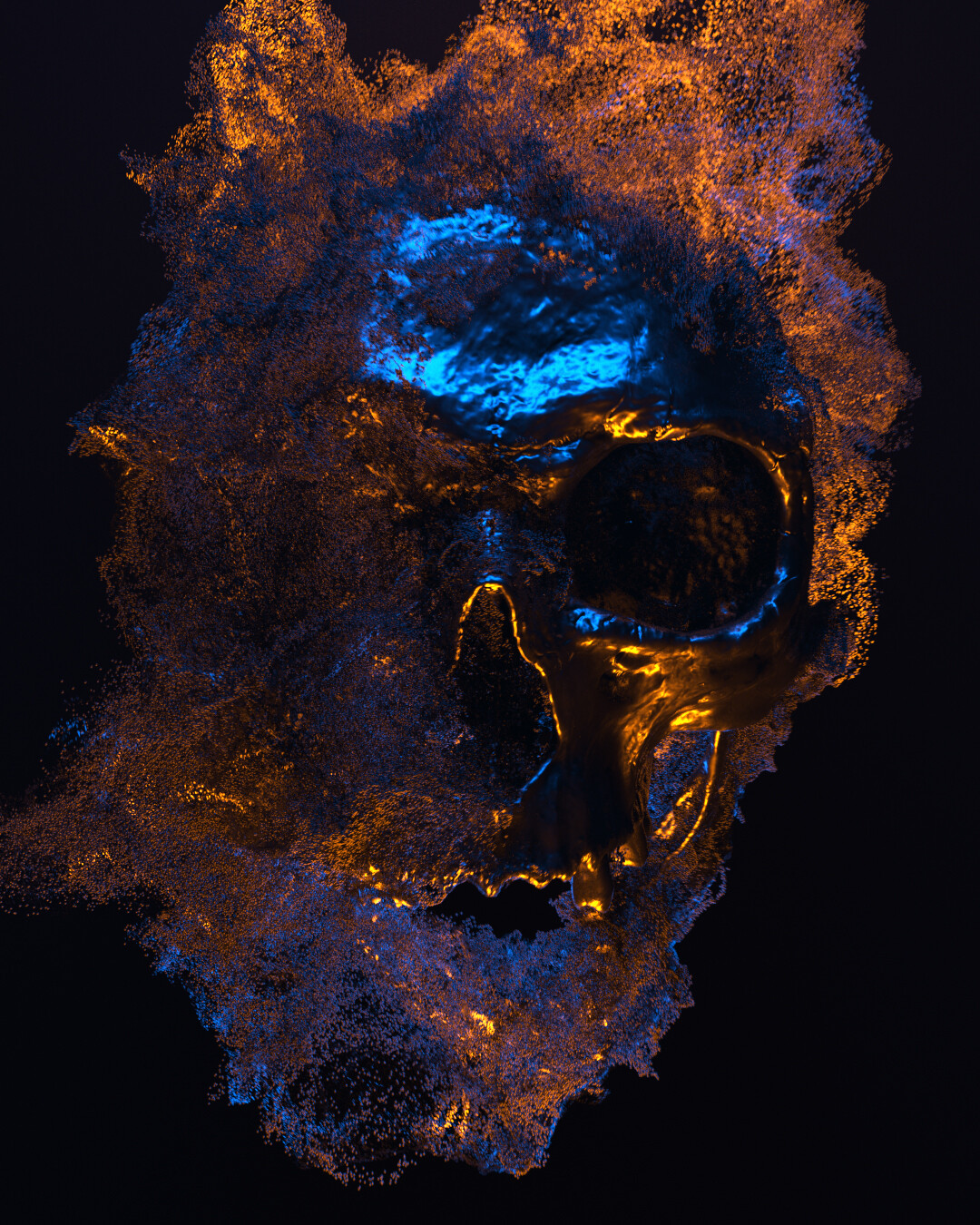 ArtStation - Skull Disintegration