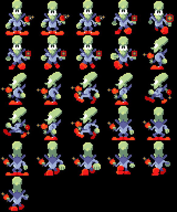 ArtStation - Game Design- Character and Enemy Sprites