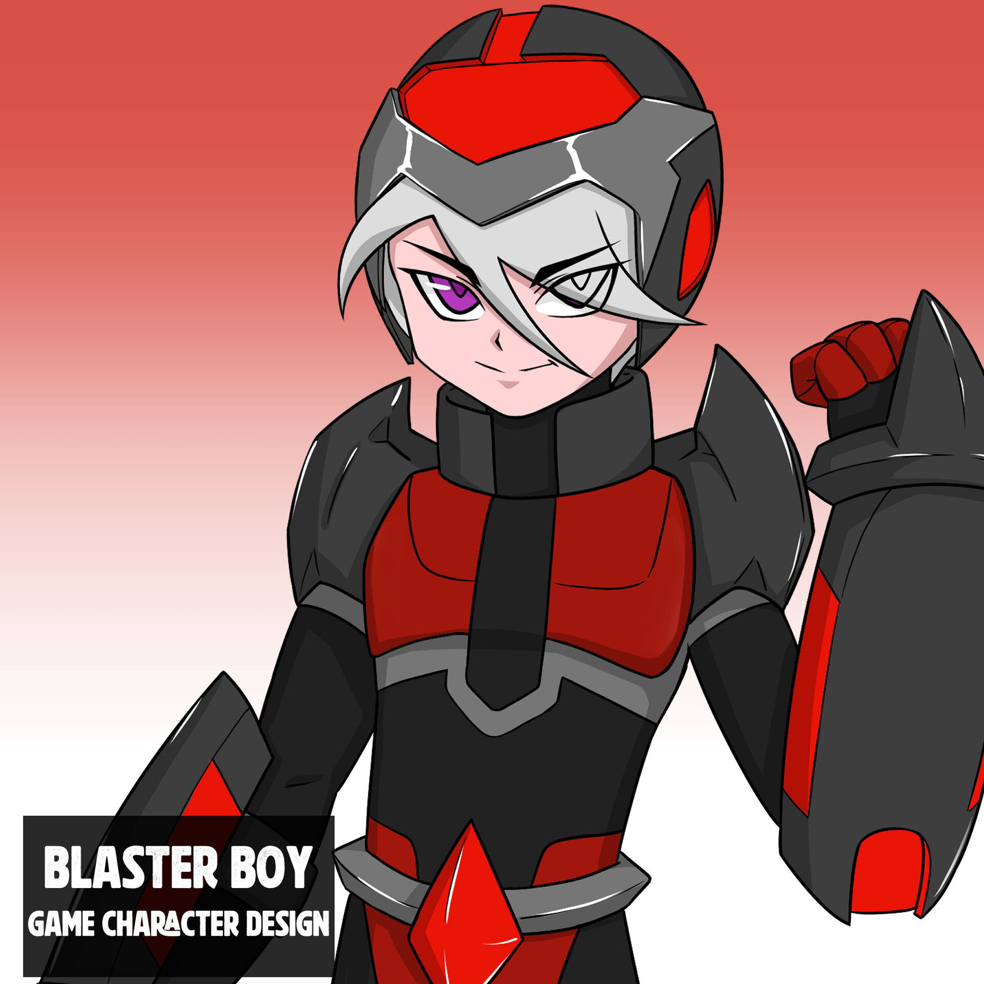 ArtStation - Character Design Blaster Boy