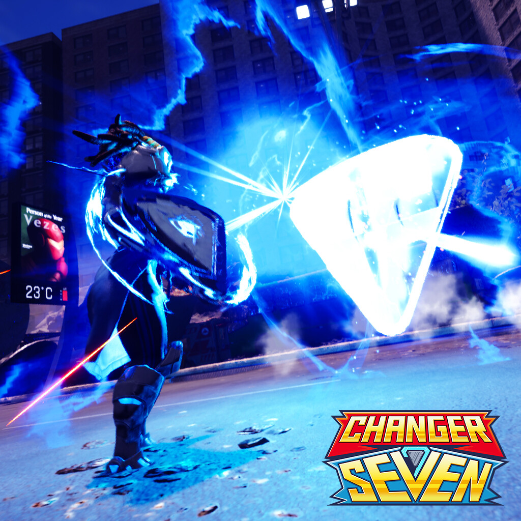 ArtStation - Changer Seven - Blue Shield Changer VFX