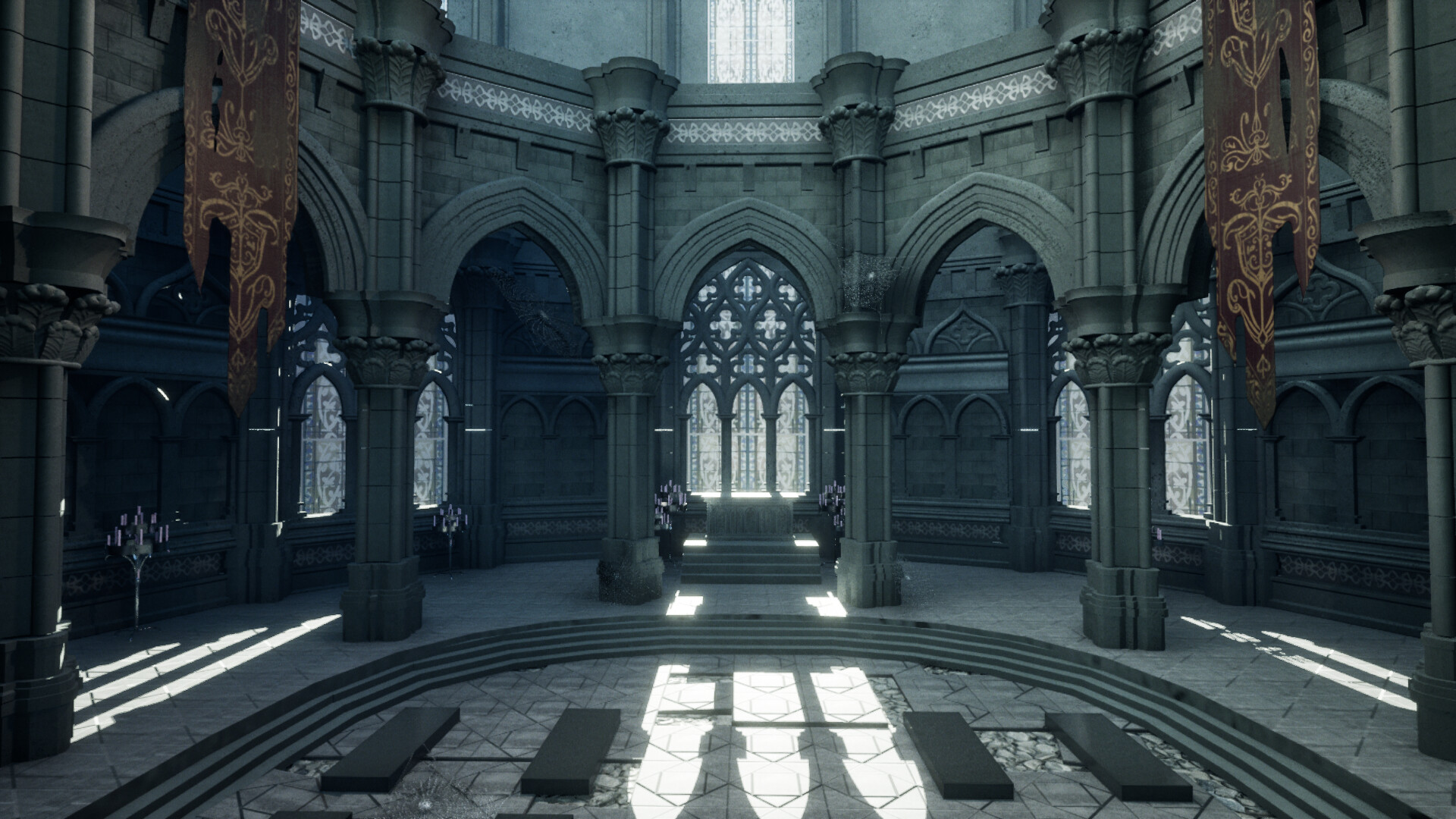 ArtStation - 3D Environment - Abandoned Castle Room
