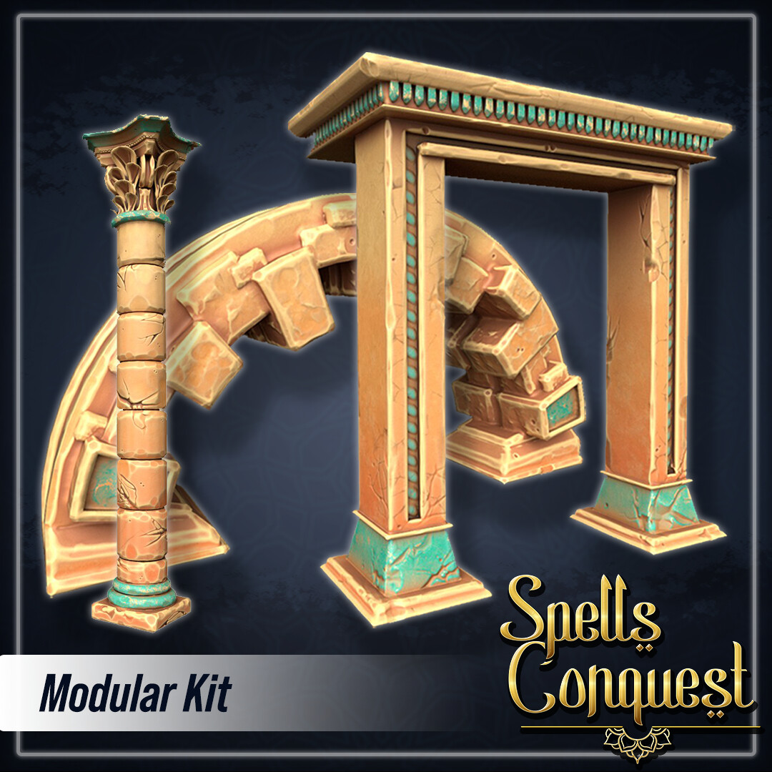 ArtStation - Modular Kit - Spells Conquest