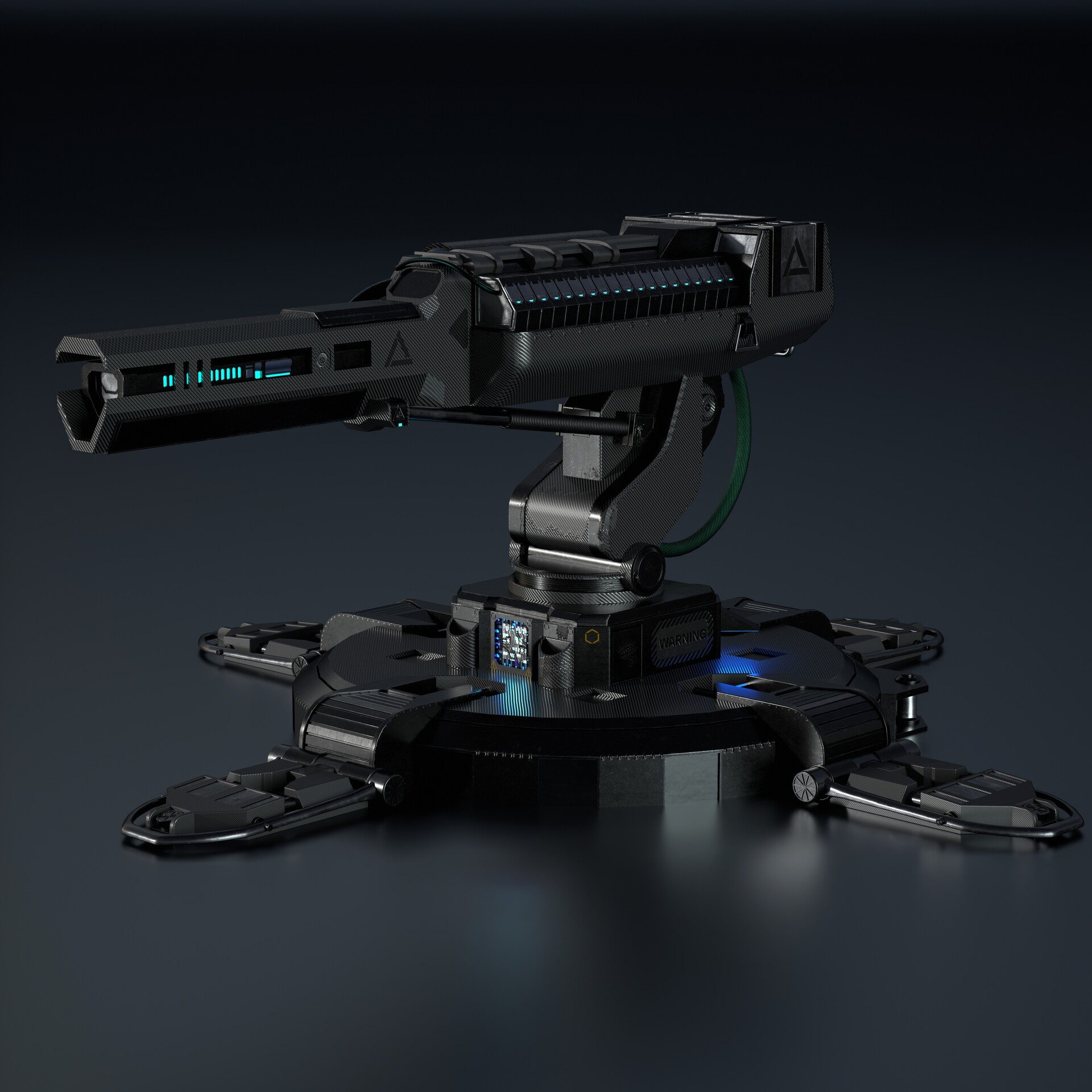 ArtStation - Sci-Fi Turret ( 3D Model )