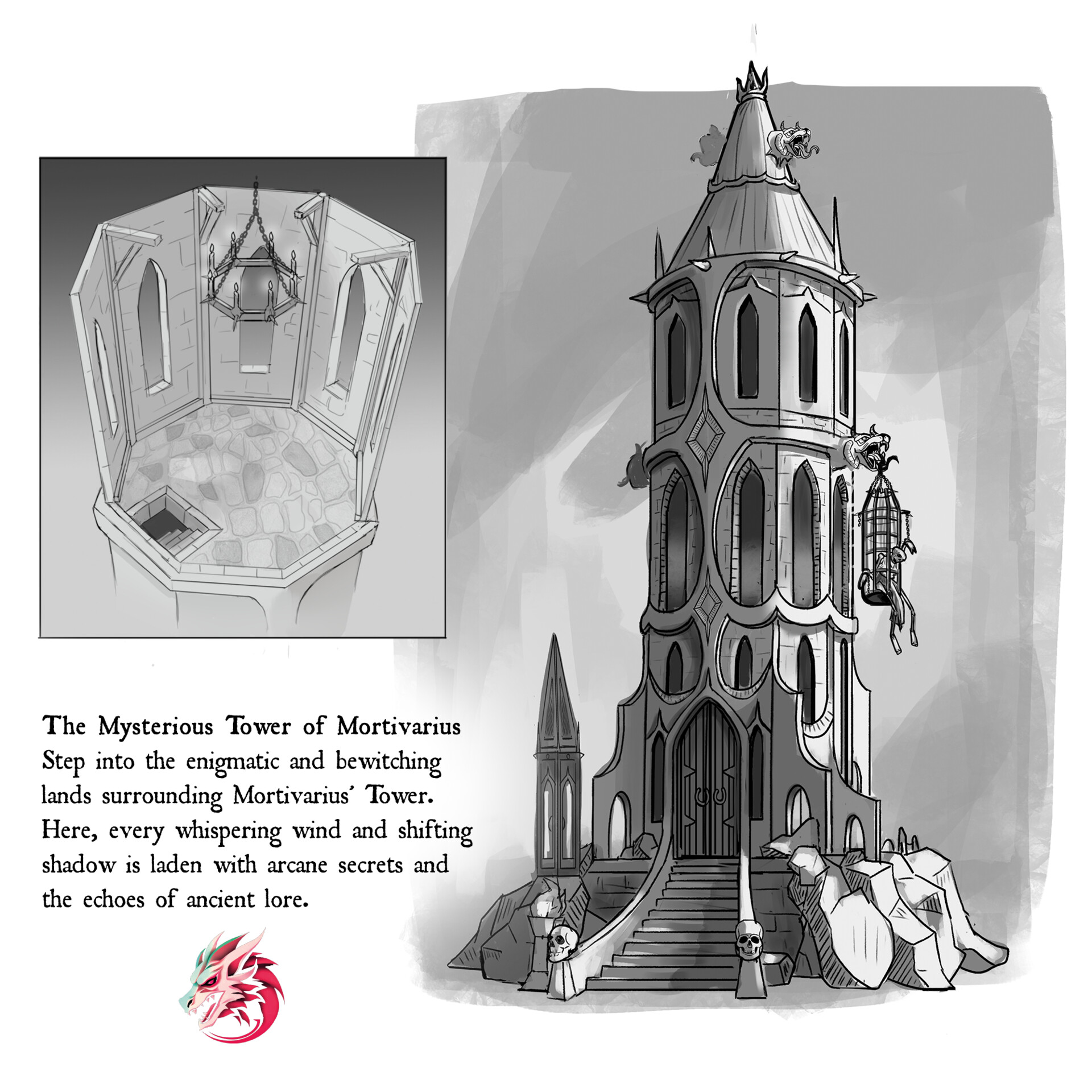 ArtStation - Necromancer Tower - Flames Maker