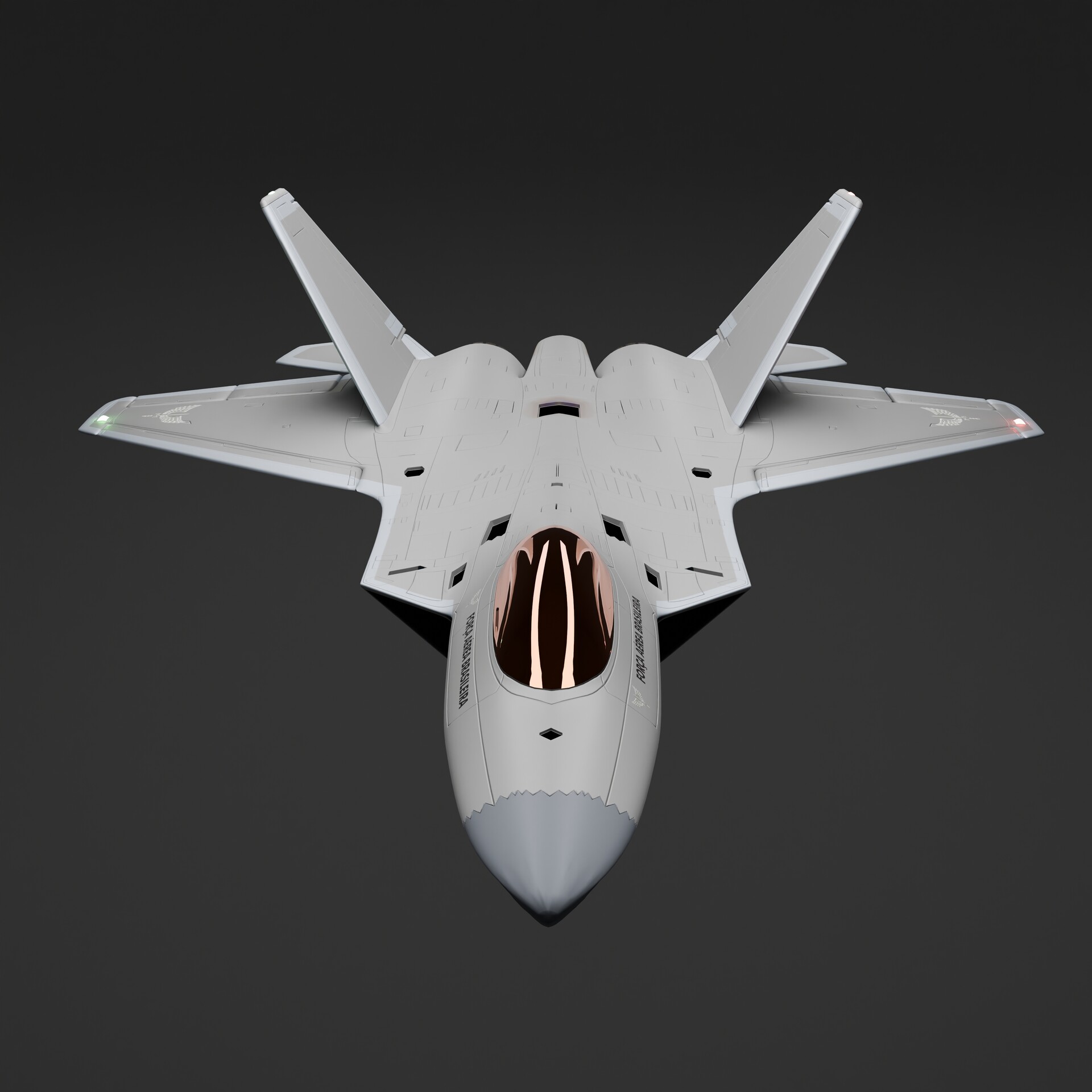 ArtStation - F-57 (F22 and SU-57 crossover)