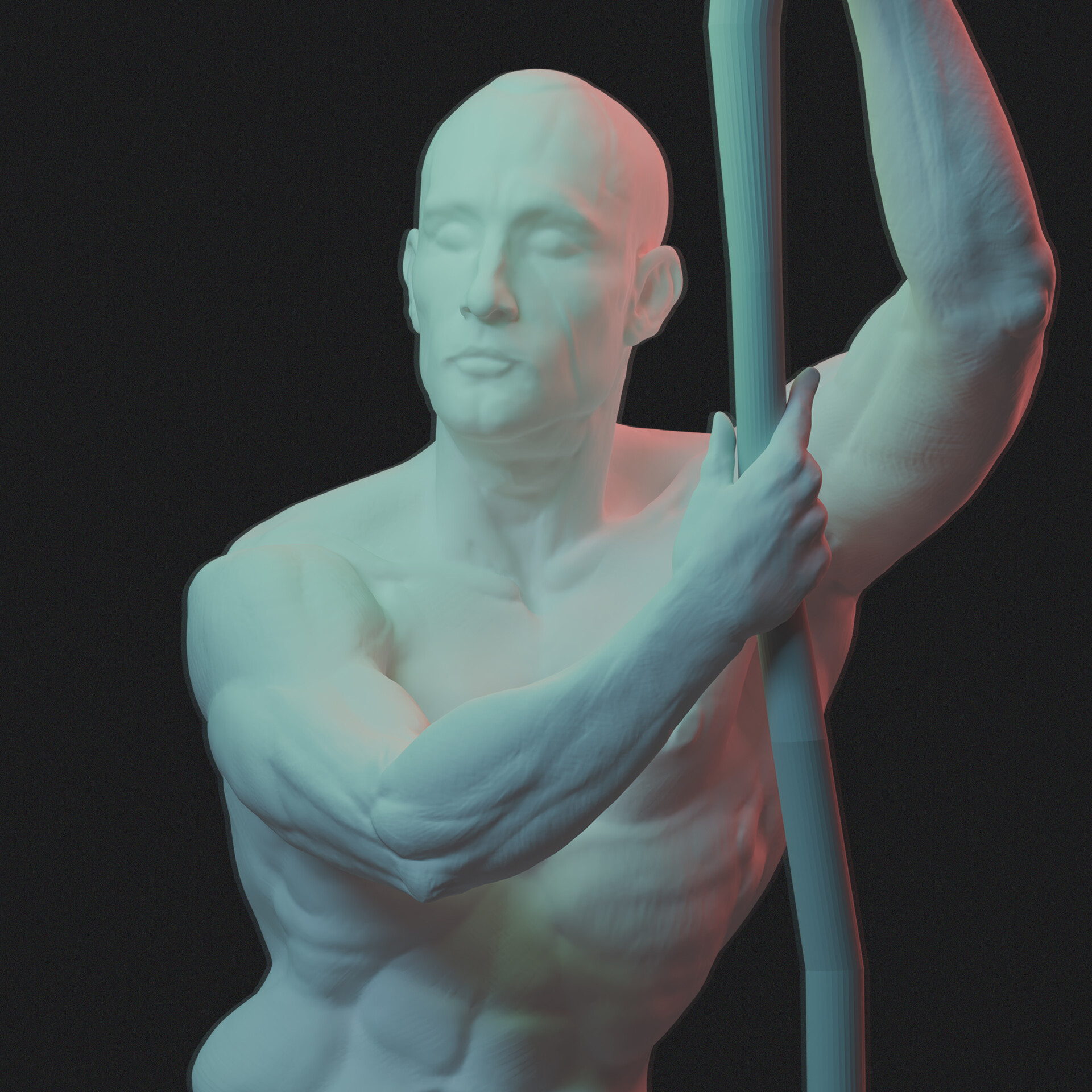 ArtStation - Anatomy practice - Male figure