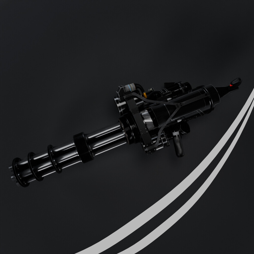 ArtStation - Serious Sam 4 minigun replica