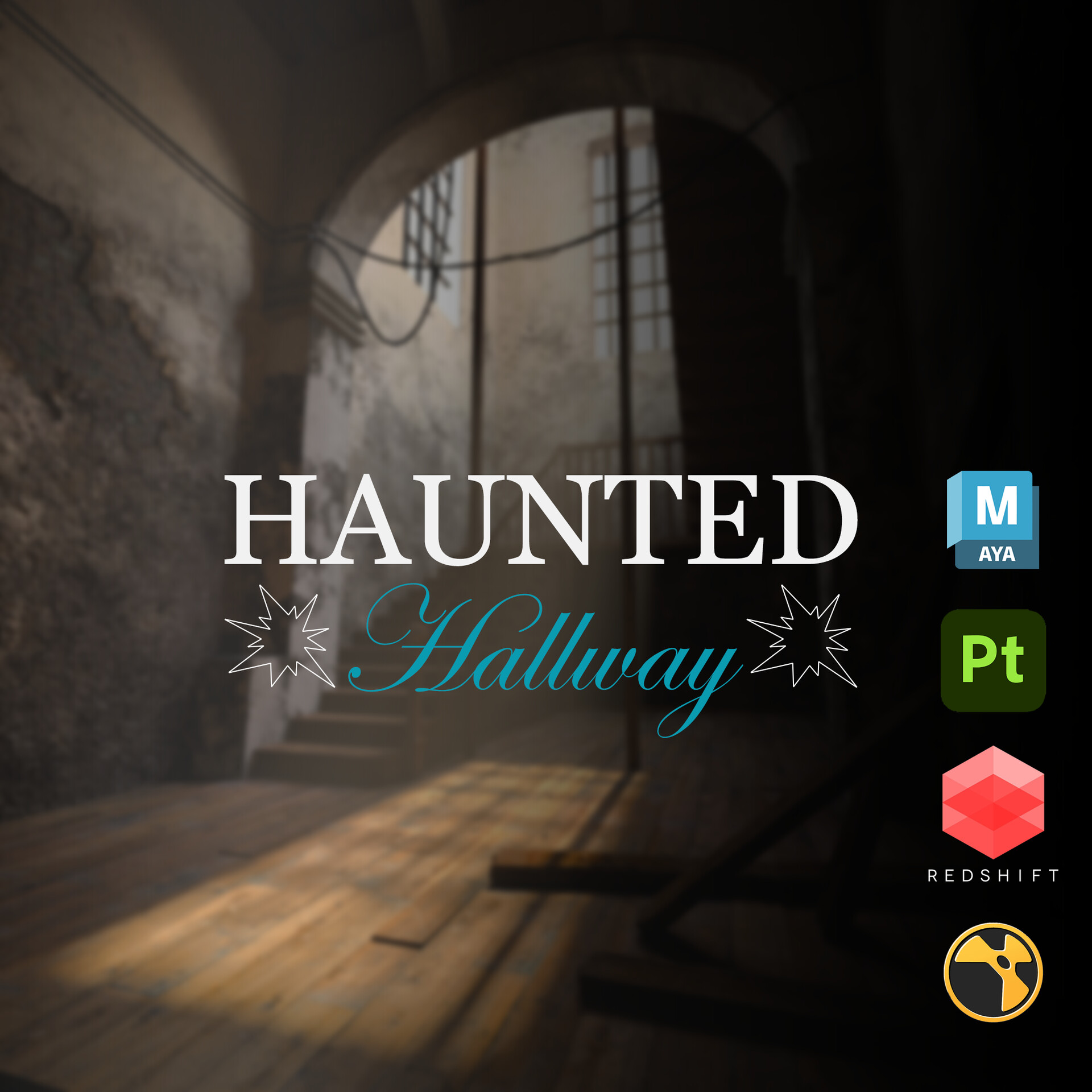 ArtStation - Haunted Hallway