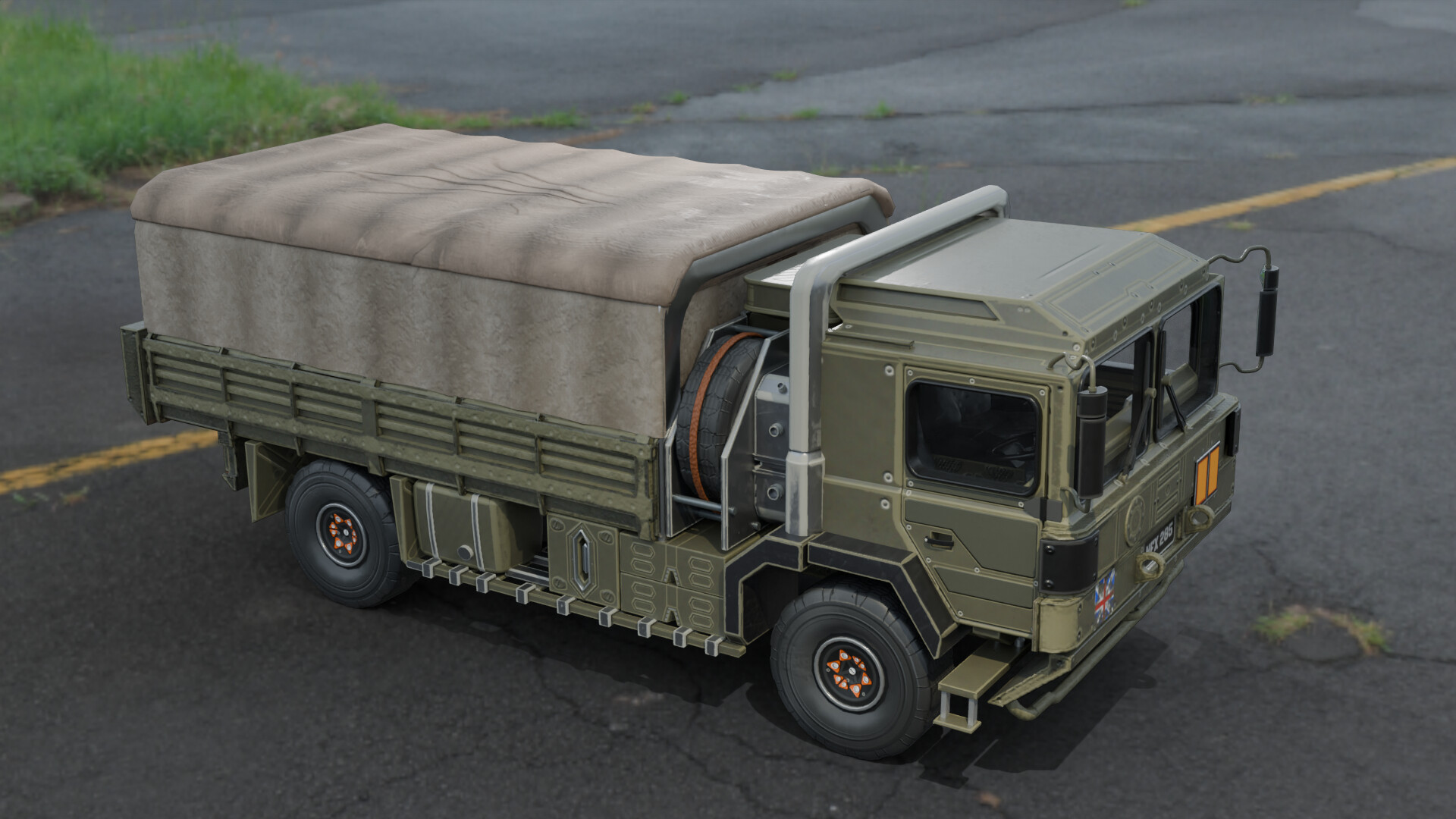 ArtStation - HX60 Military Truck - Hard Surface Model & Vehicle RIG