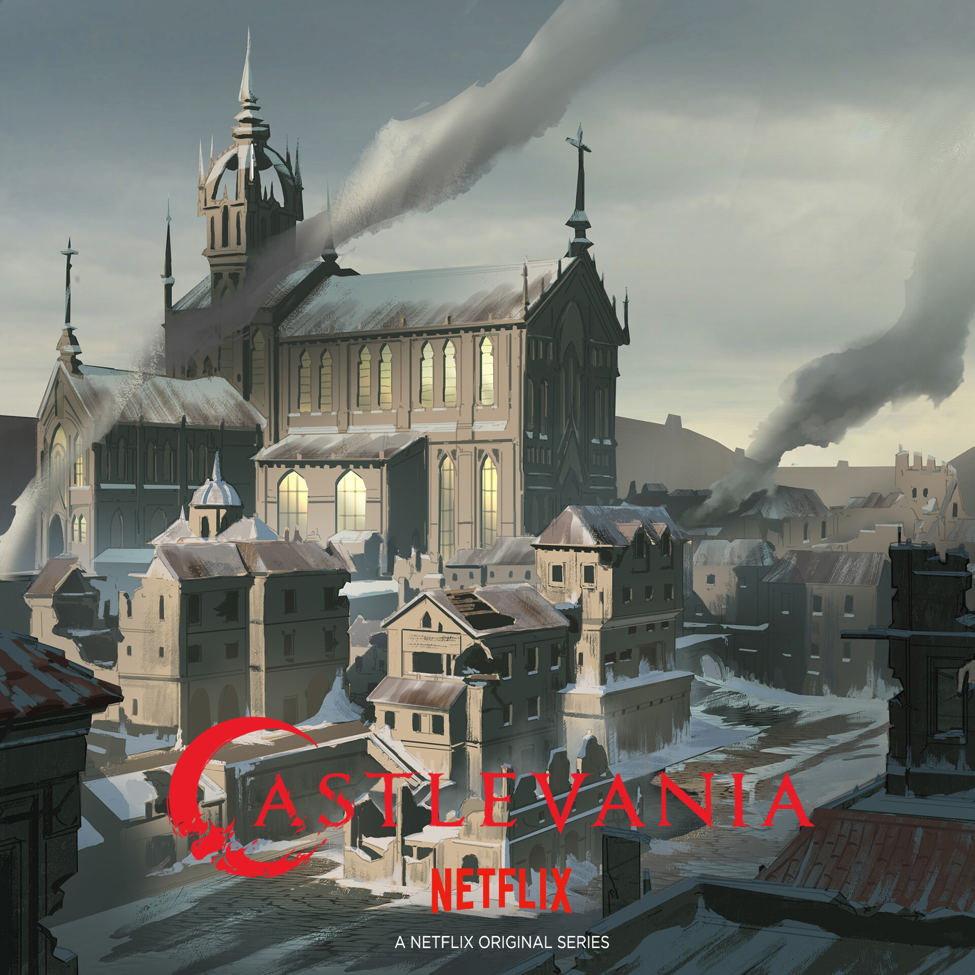 ArtStation - Castlevania Season 2 background painting Gresit City (step ...