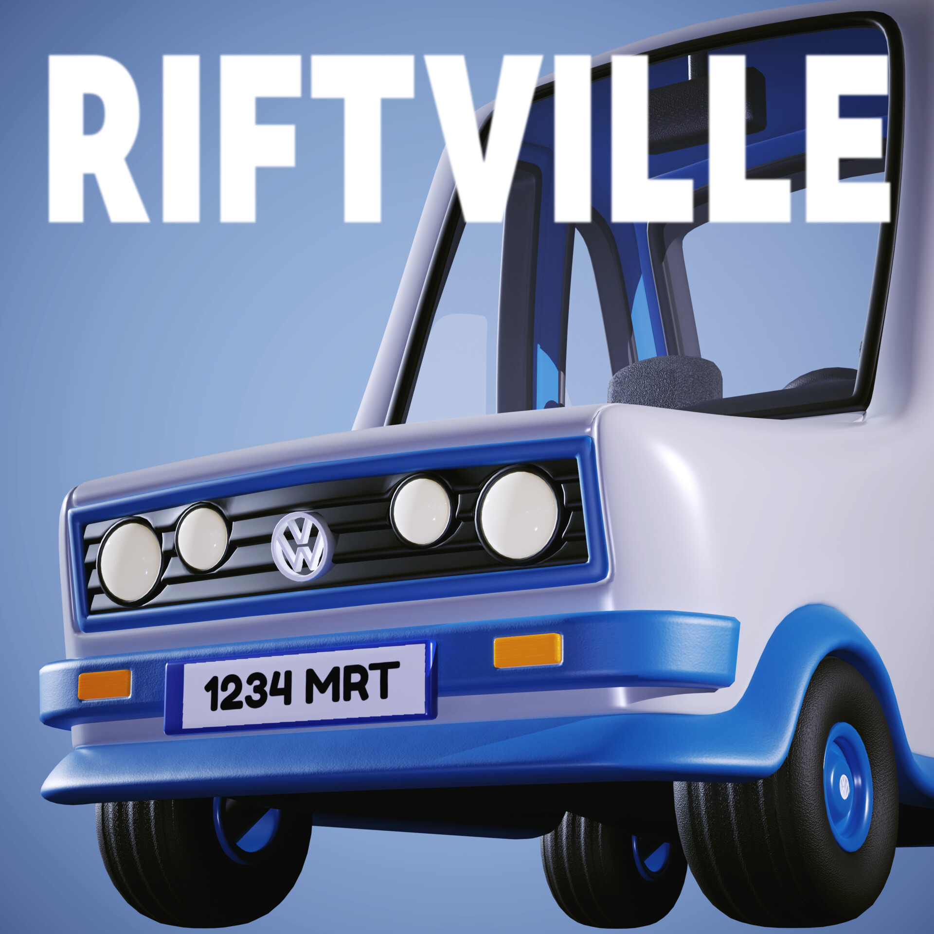 ArtStation - Cartoon Volkswagen