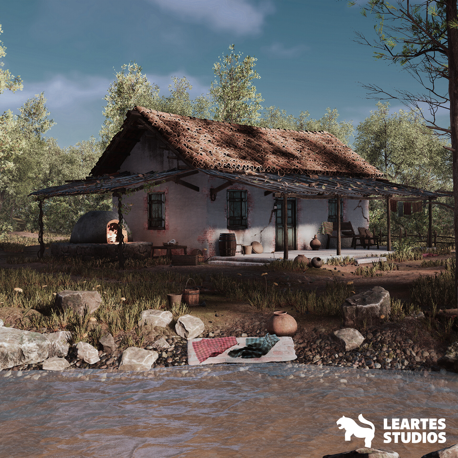 ArtStation - Spanish Cottage / Unity Remake