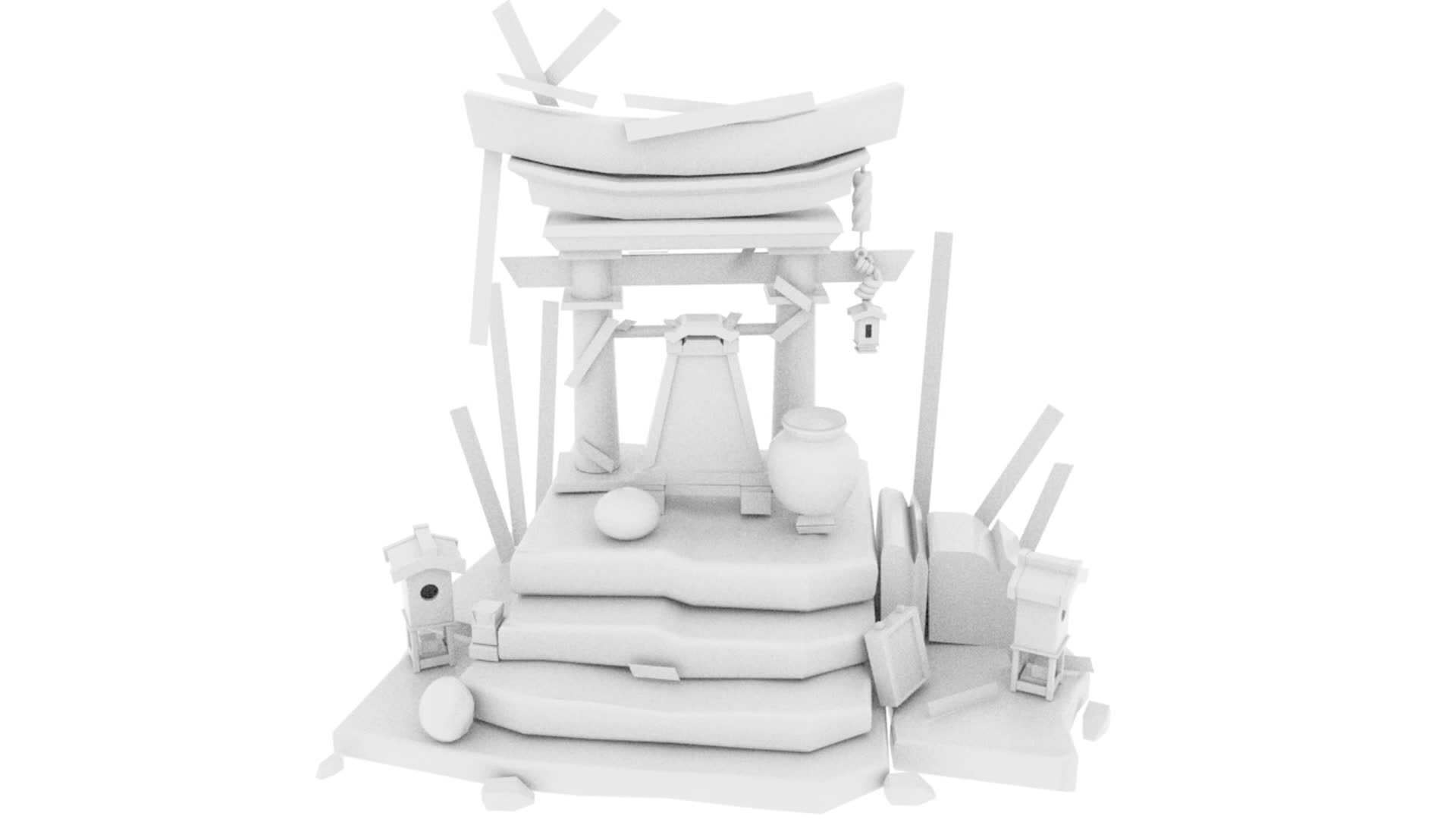 ArtStation - Tori Gate Model