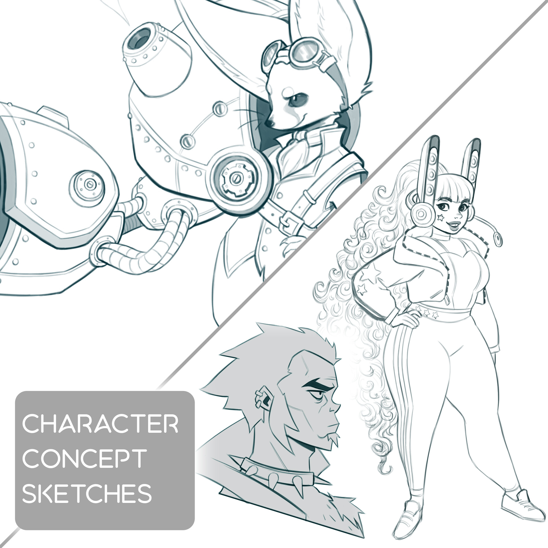 ArtStation - Sketch Collection: Characters