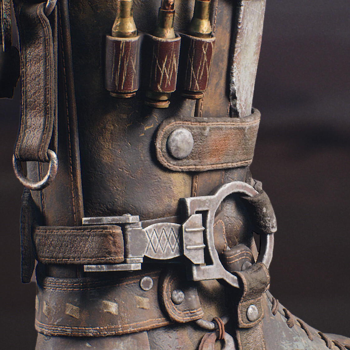 ArtStation - Post-apocalyptic boots