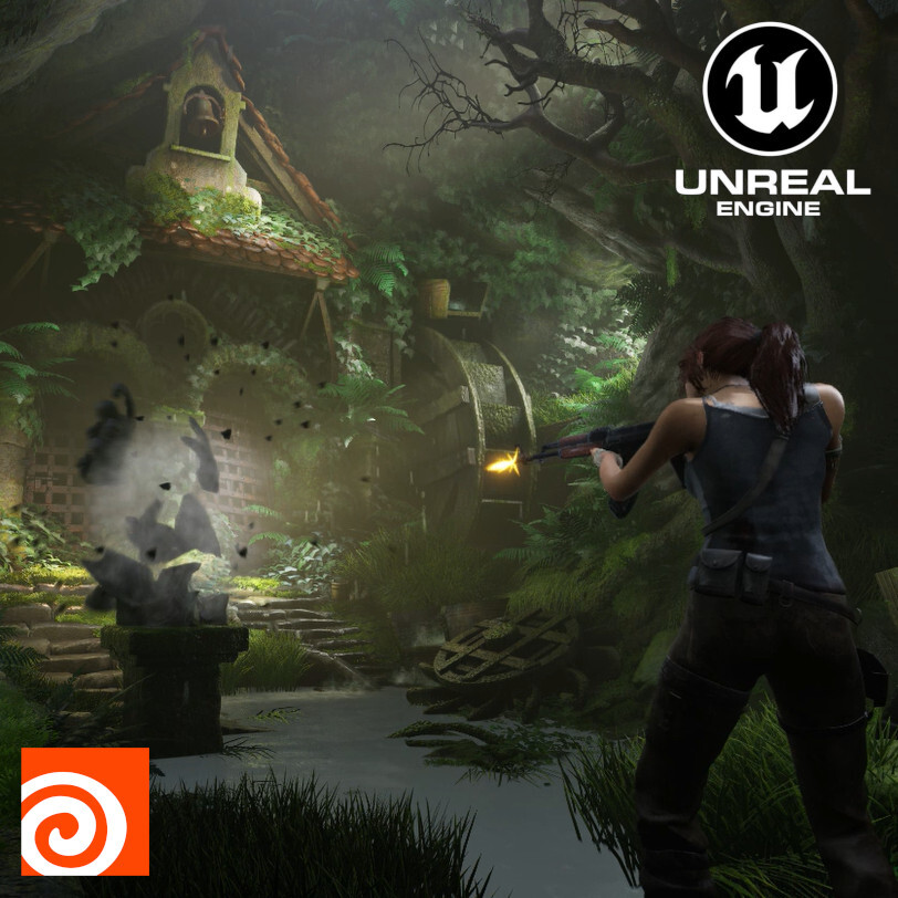 ArtStation - Statue Destruction VFX - Tomb Raider Fan Art