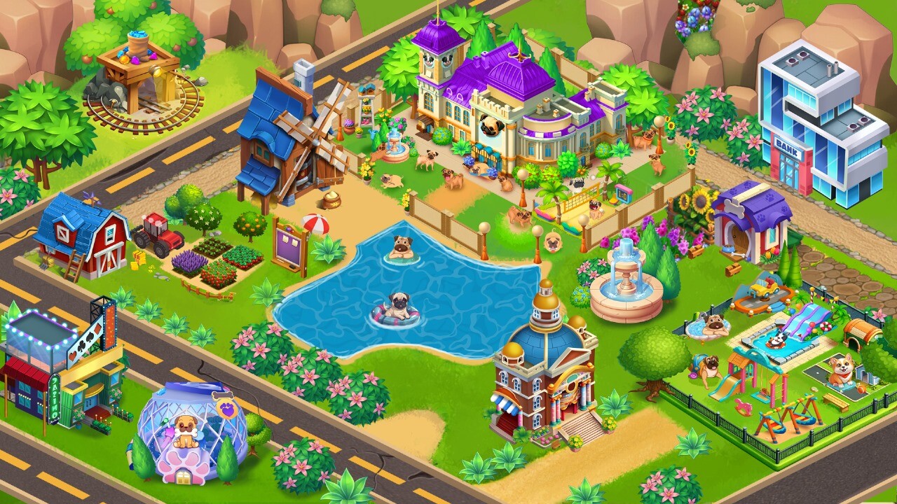 ArtStation - PUG dog city