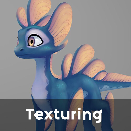 ArtStation - Water Creature - Stylized Handpainted Texturing