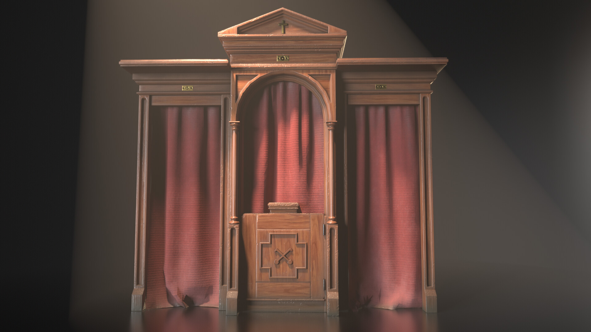 ArtStation - Wood Confessional