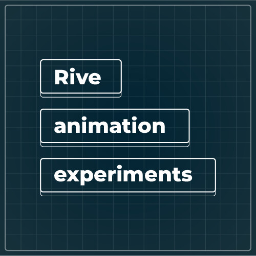 ArtStation - [WIP] Button Animation experiments with Rive