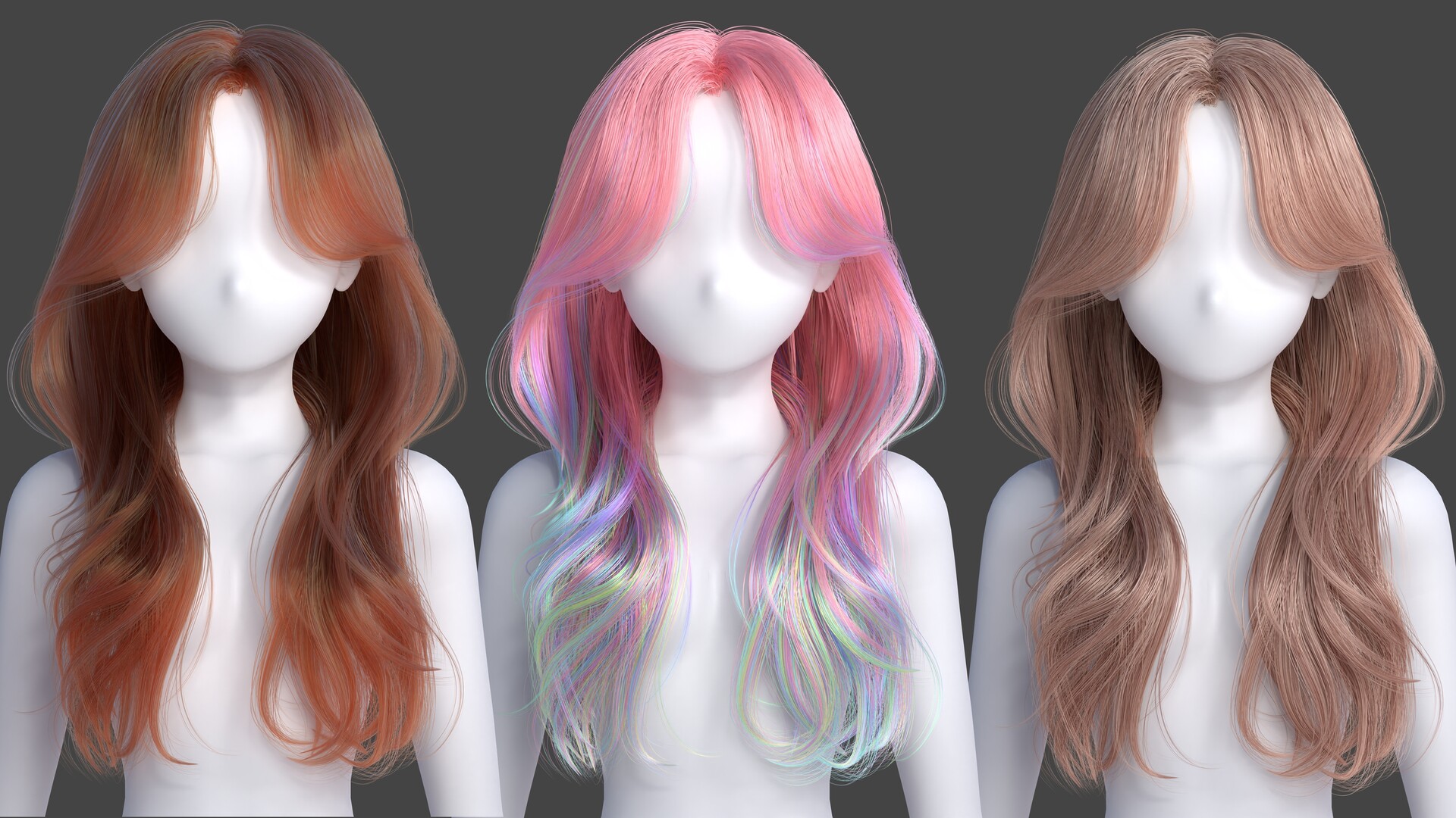 ArtStation - Long layered hairstyle