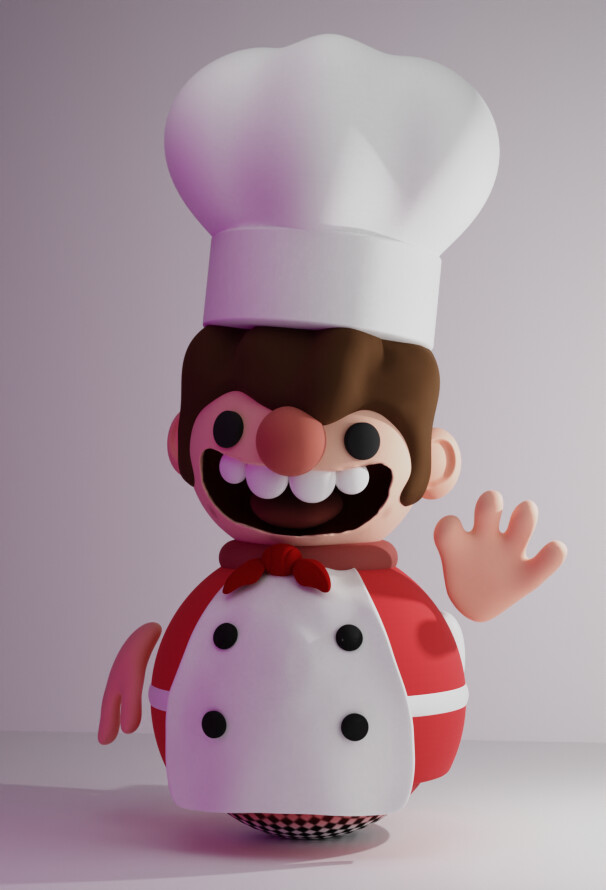 ArtStation - Overcooked 3D Sculpt Fanart