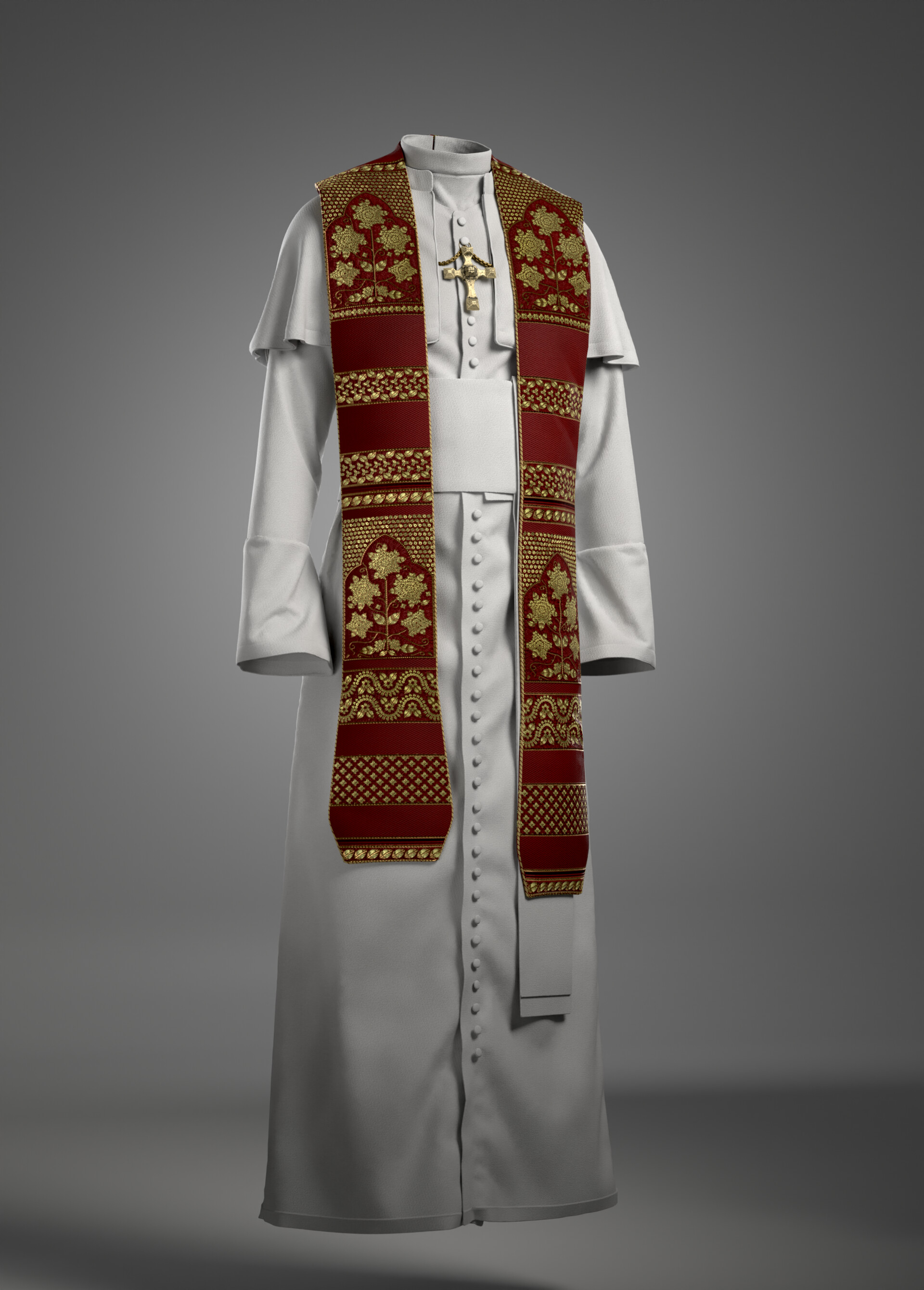 ArtStation - Priest Costume and Sim