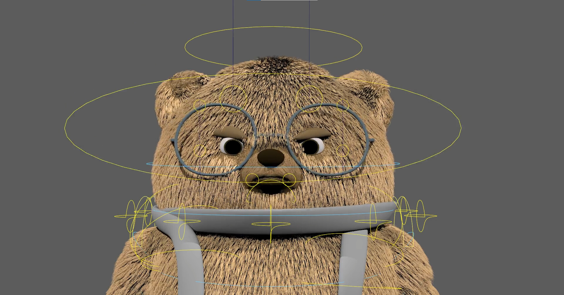 ArtStation - 3D bear with XGen and facial rig for Abril Bombita project
