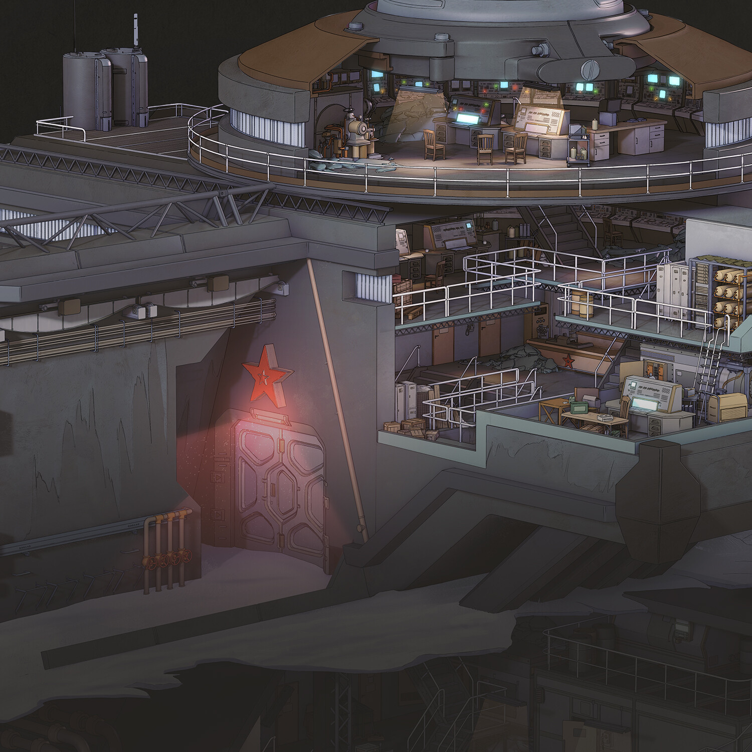 ArtStation - METRO EXILIUM - Military Base Interior