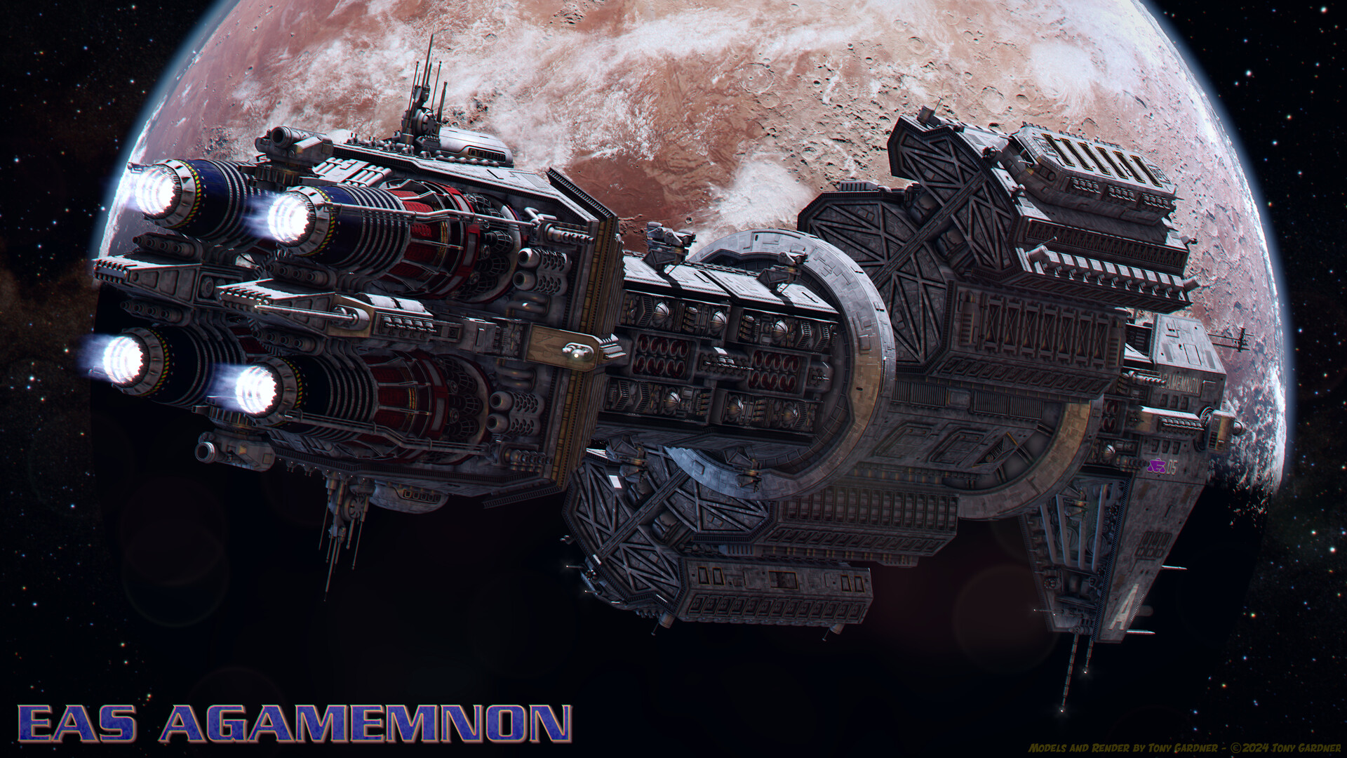 ArtStation - Reimagined Omega Class Destroyer - Babylon 5