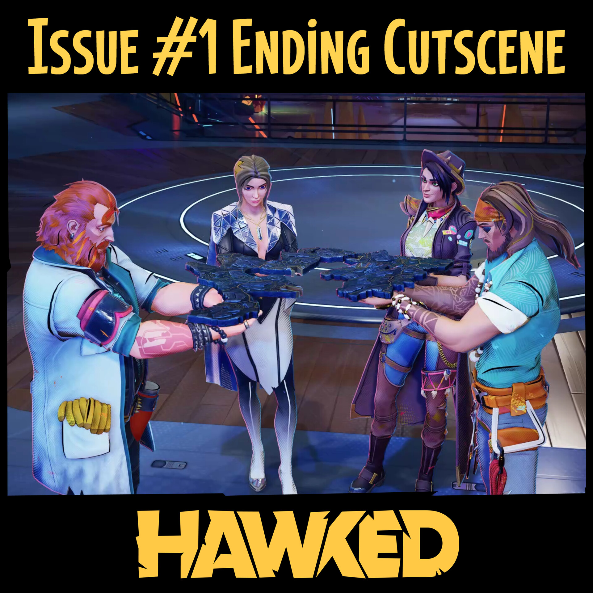ArtStation - HAWKED - Issue #1 Ending Cutscene