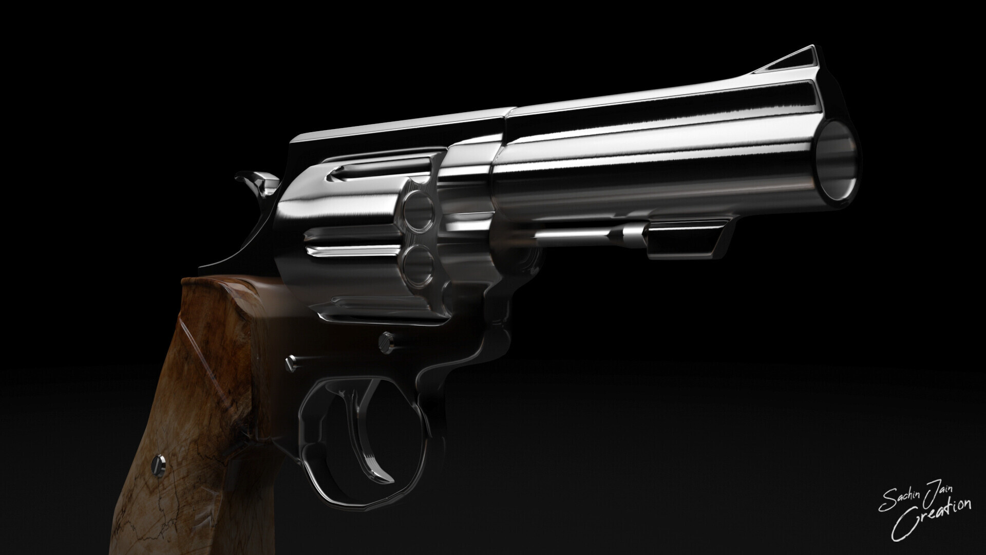 ArtStation - 3D Revolver Model