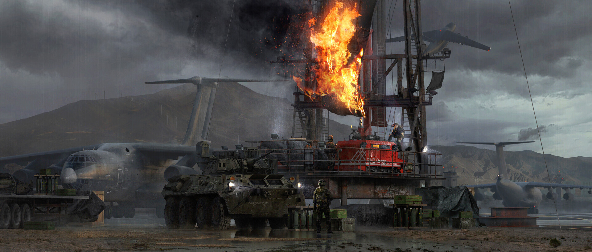 ArtStation - Environment concept of Call of Duty聊聊cod这类游戏的关卡设计