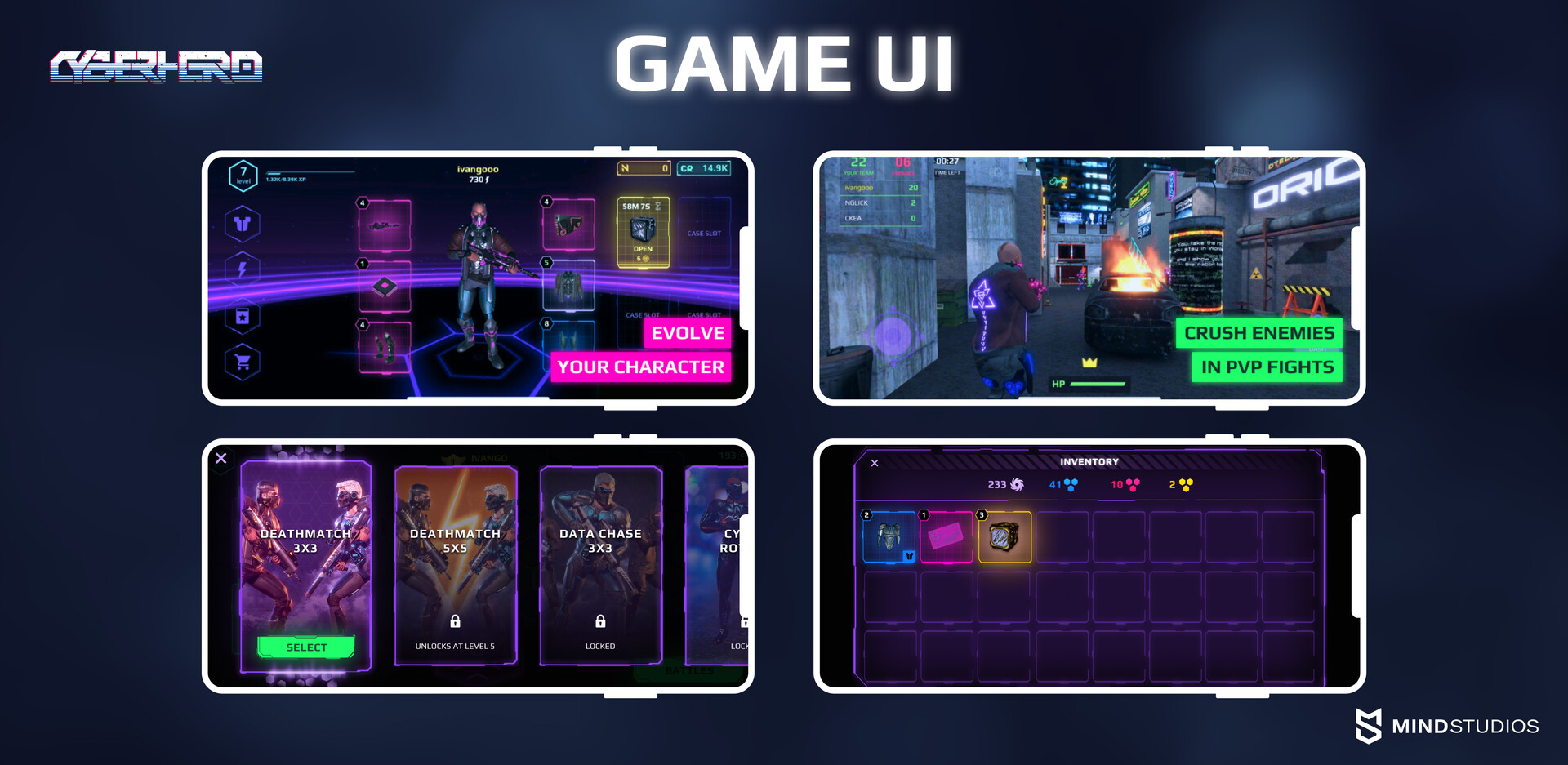 ArtStation - Game UI | Cyberpunk PvP Third Person Shooter