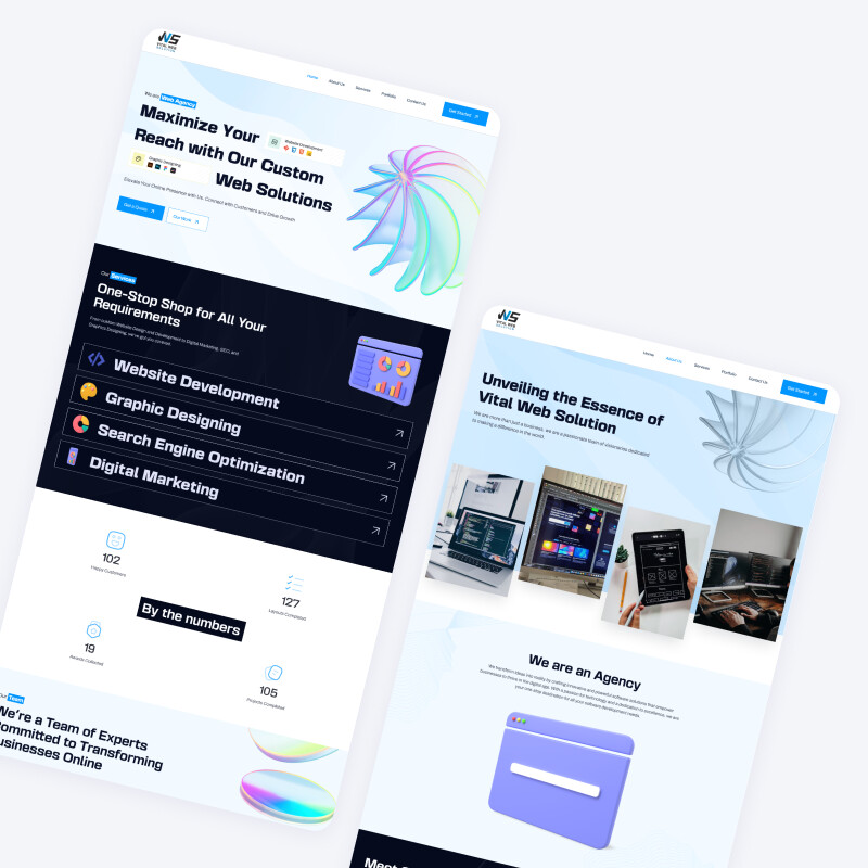 ArtStation - Vital Web Solution - Web Design