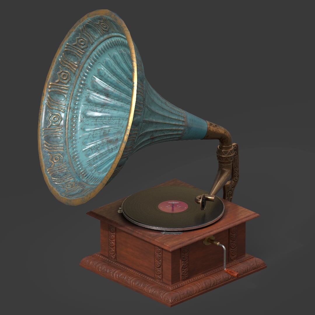 ArtStation - Vintage Gramophone