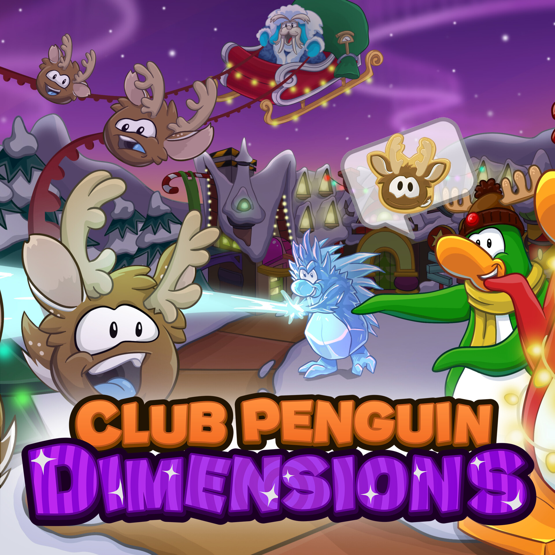 ArtStation - Login Screen for the Christmas Party for Club Penguin ...