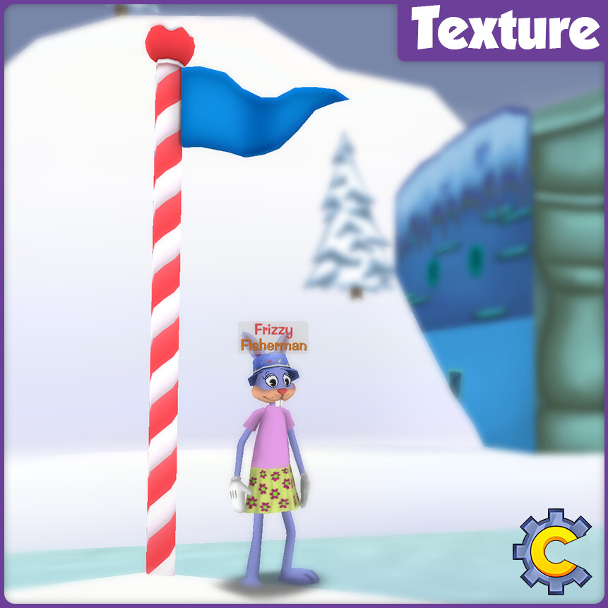 ArtStation - Toontown: Corporate Clash: Brrrgh Flagpole