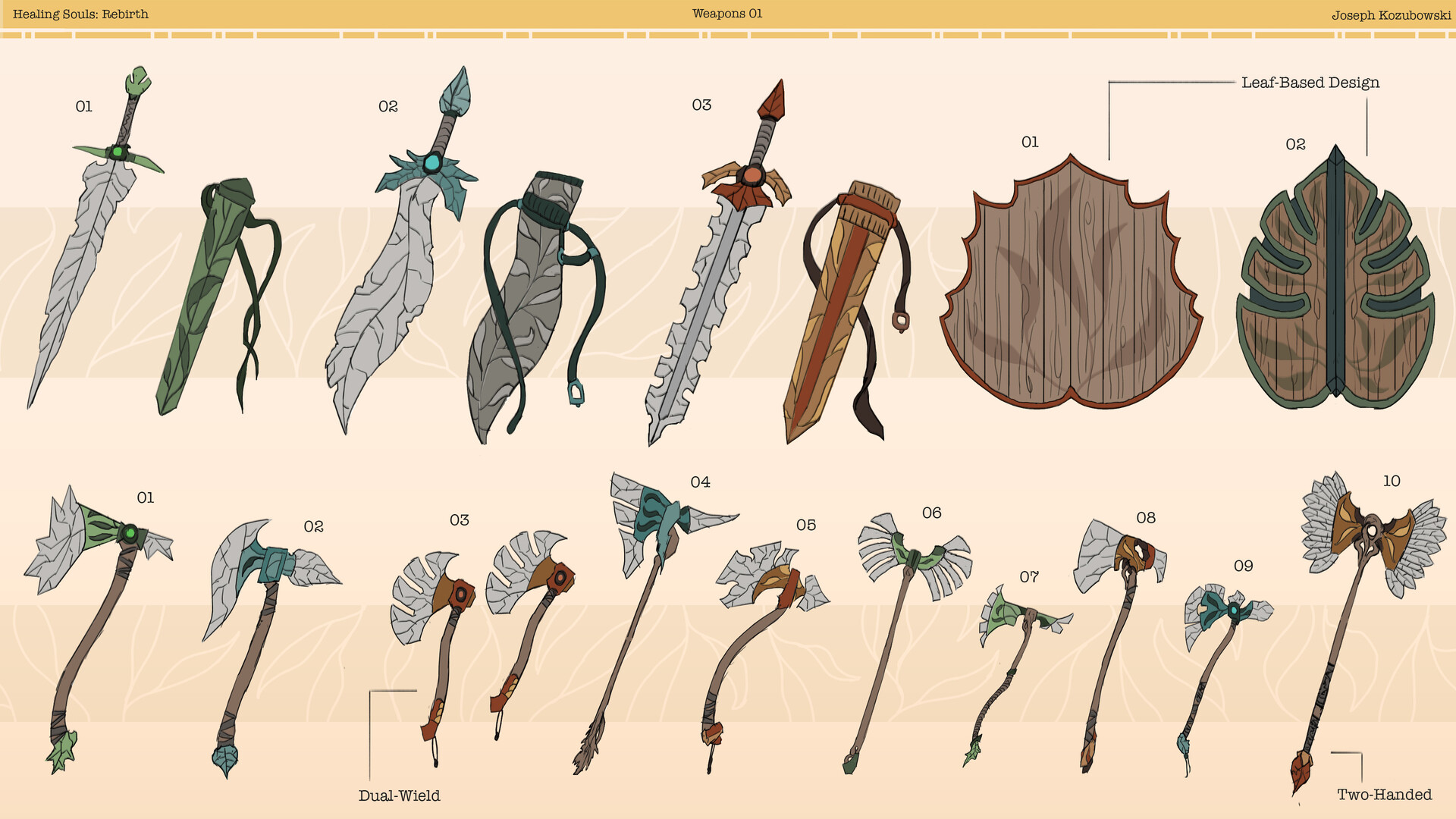 ArtStation - [ Healing Souls: Rebirth ] - Weapons