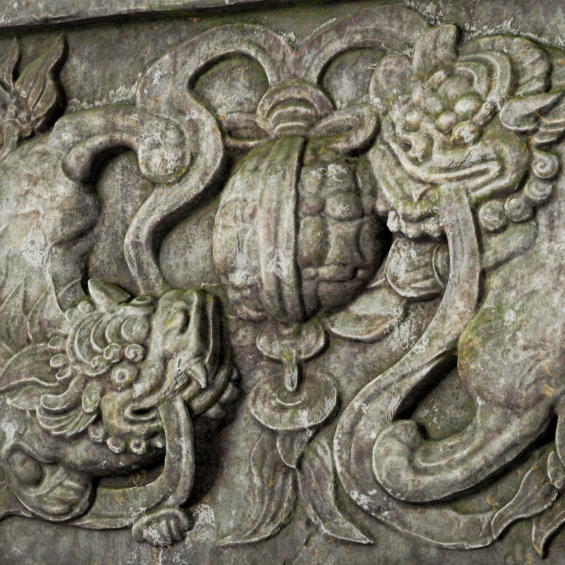 ArtStation - 石雕练习 Traditional Chinese stone carving exercises