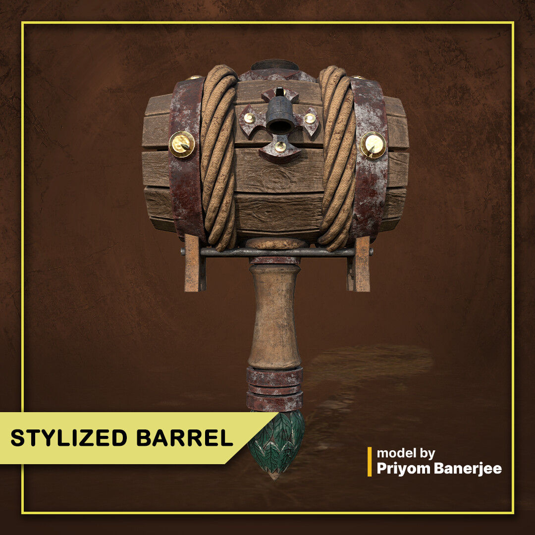 ArtStation - STYLIZED BARREL