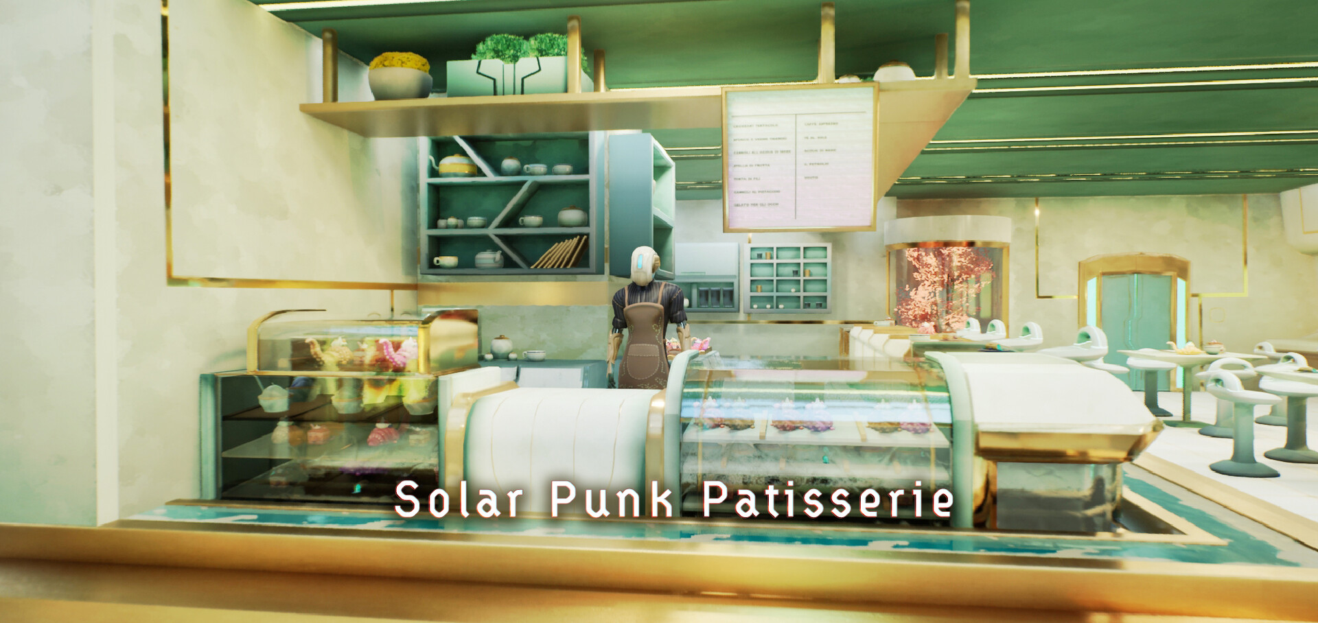ArtStation - Solar Punk Patisserie Environment