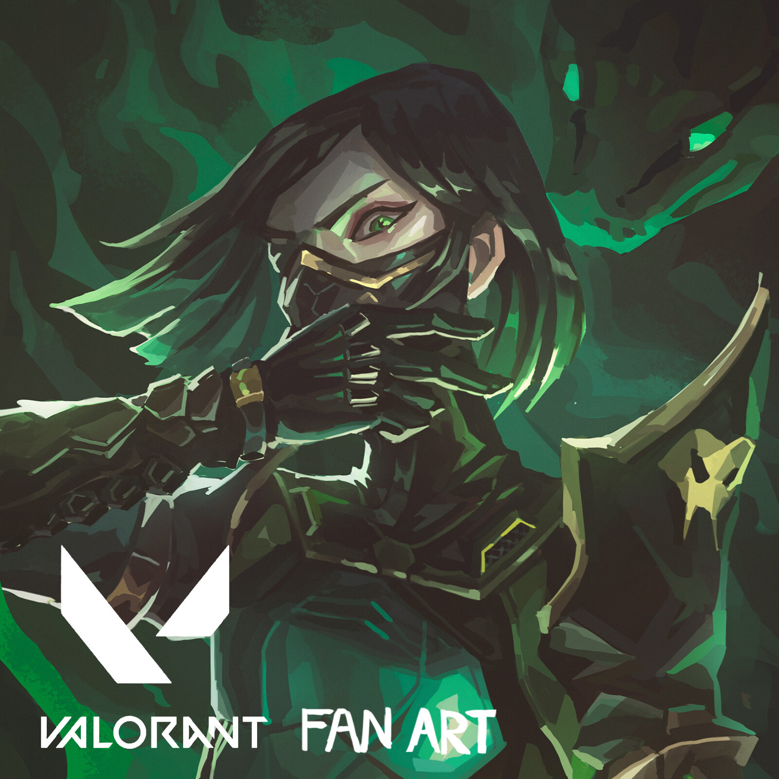 ArtStation - VALORANT- Viper card 无畏契约-蝰蛇卡面