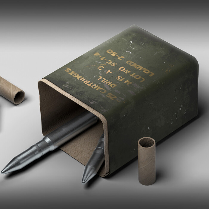 ArtStation - M18A3 20MM Ammo Box