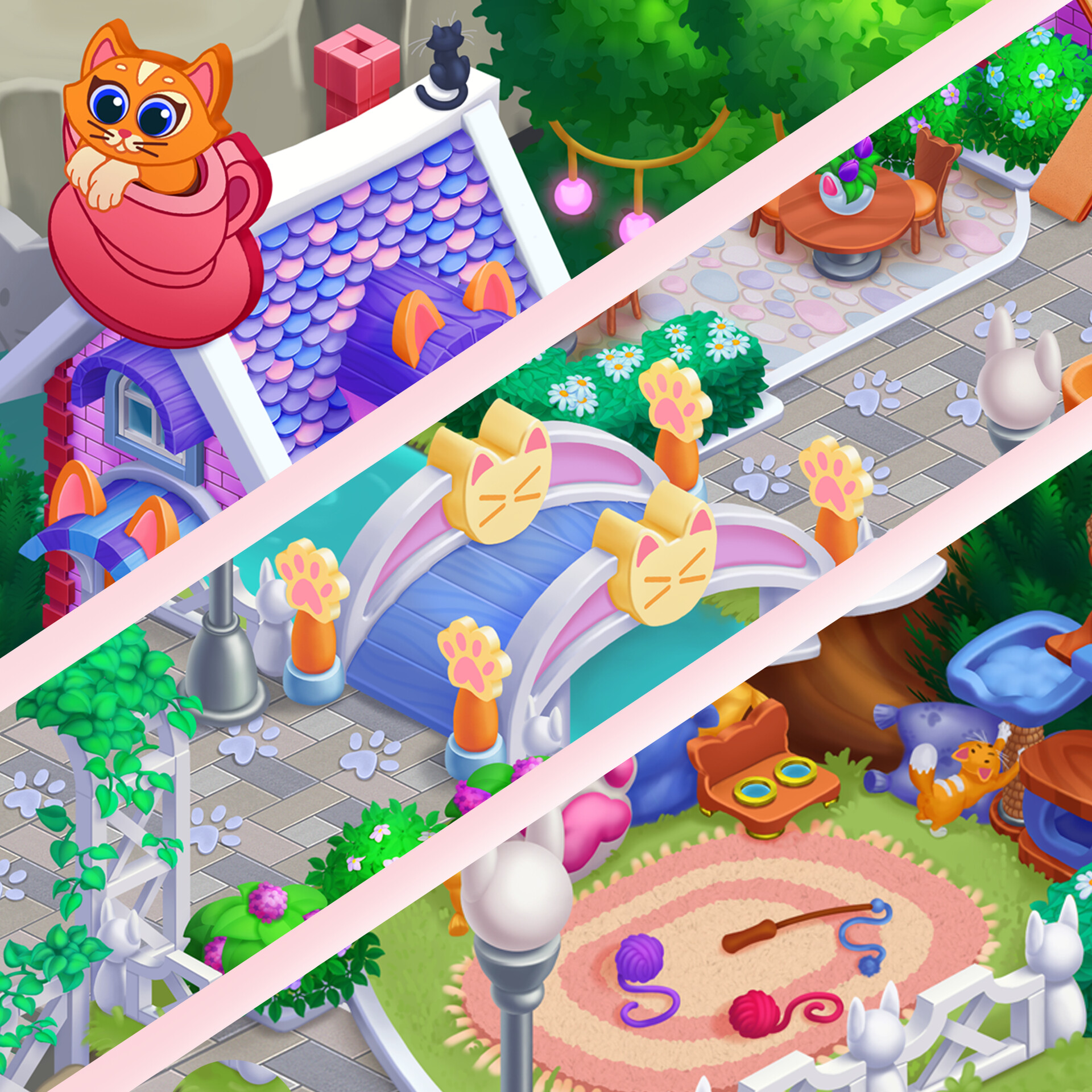 ArtStation - The cat cafe.